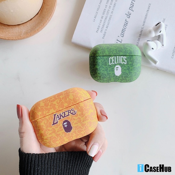 Accessories | Celtics X Lakers Bape Camo Airpods Pro Case Cover | Poshmark